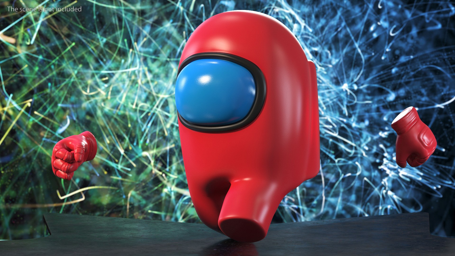 3D Among Us Character Red Rigged for Maya model - TurboSquid 2007351