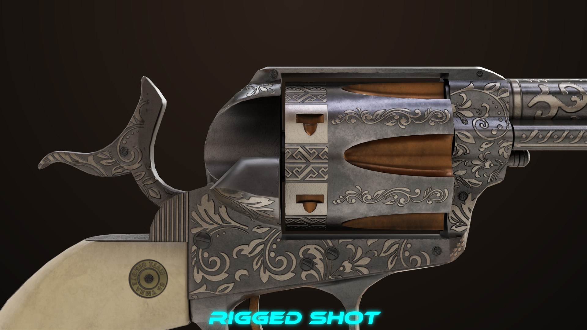 Aesthetic Revolver 03 Generic All PBR Unity UE Textures 3D - TurboSquid ...