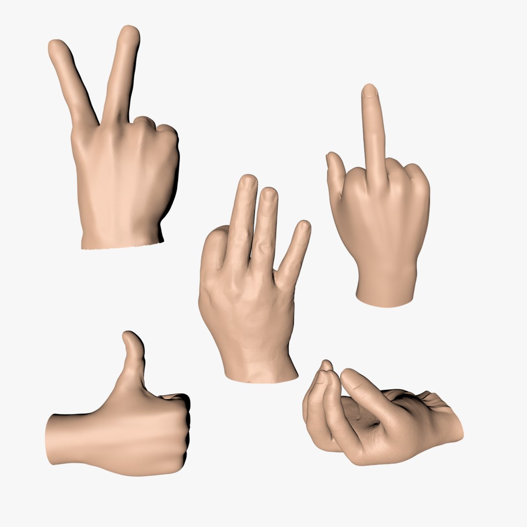 3D Hand Gestures Collection - TurboSquid 1870538