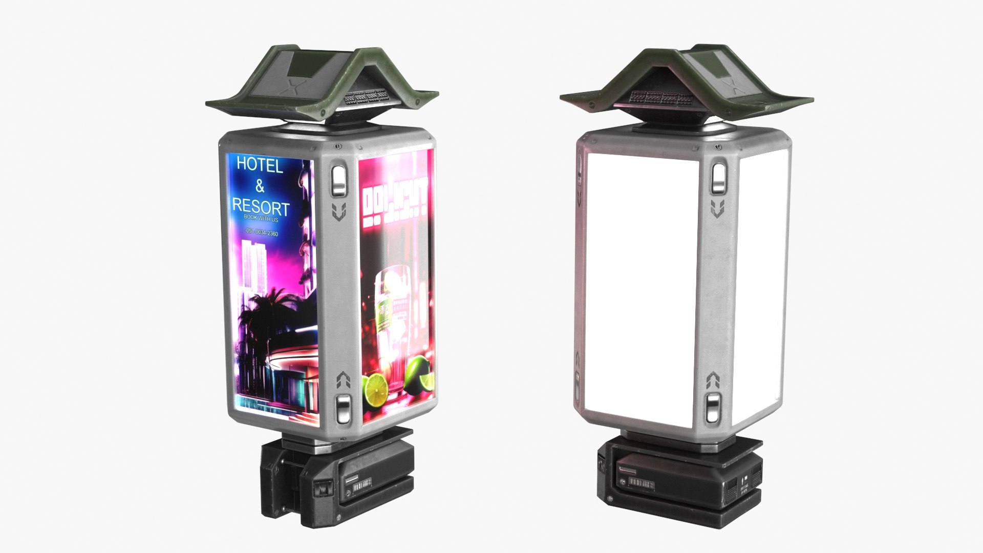 Sci-fi Billboard Sign V2 3D Model - TurboSquid 2133770