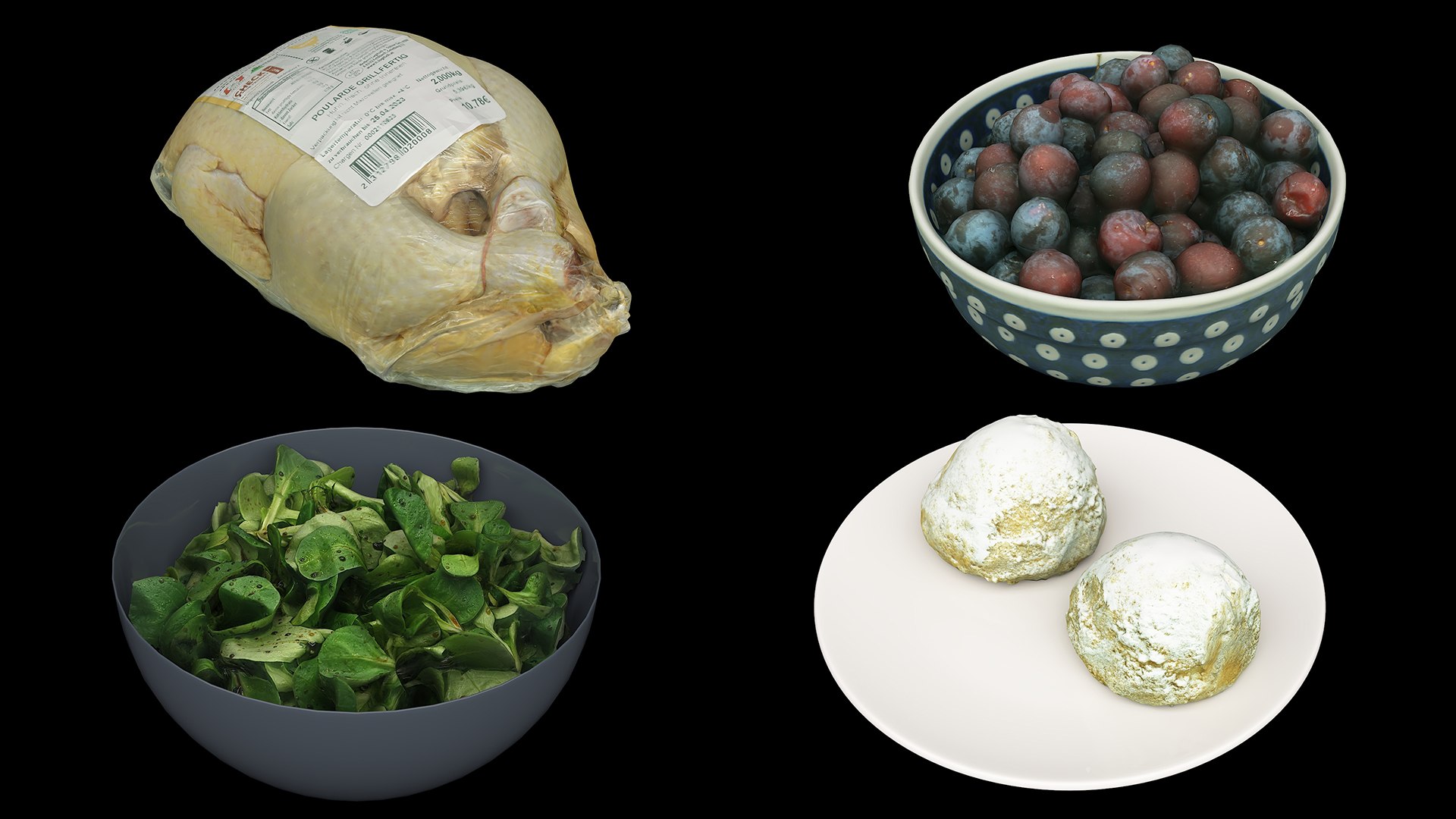 3D Food Collection 17 Mixed - TurboSquid 2107636