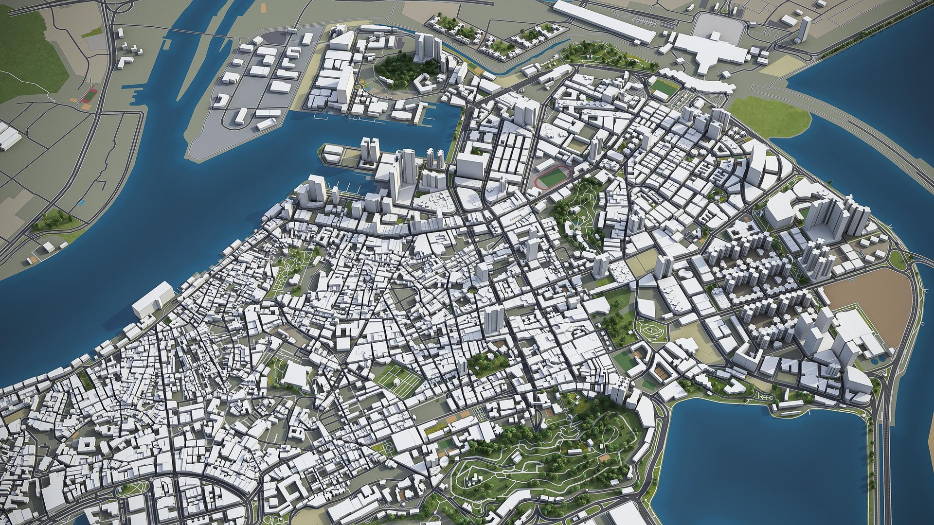 Macau Surrounding - 3D Model - TurboSquid 1471399