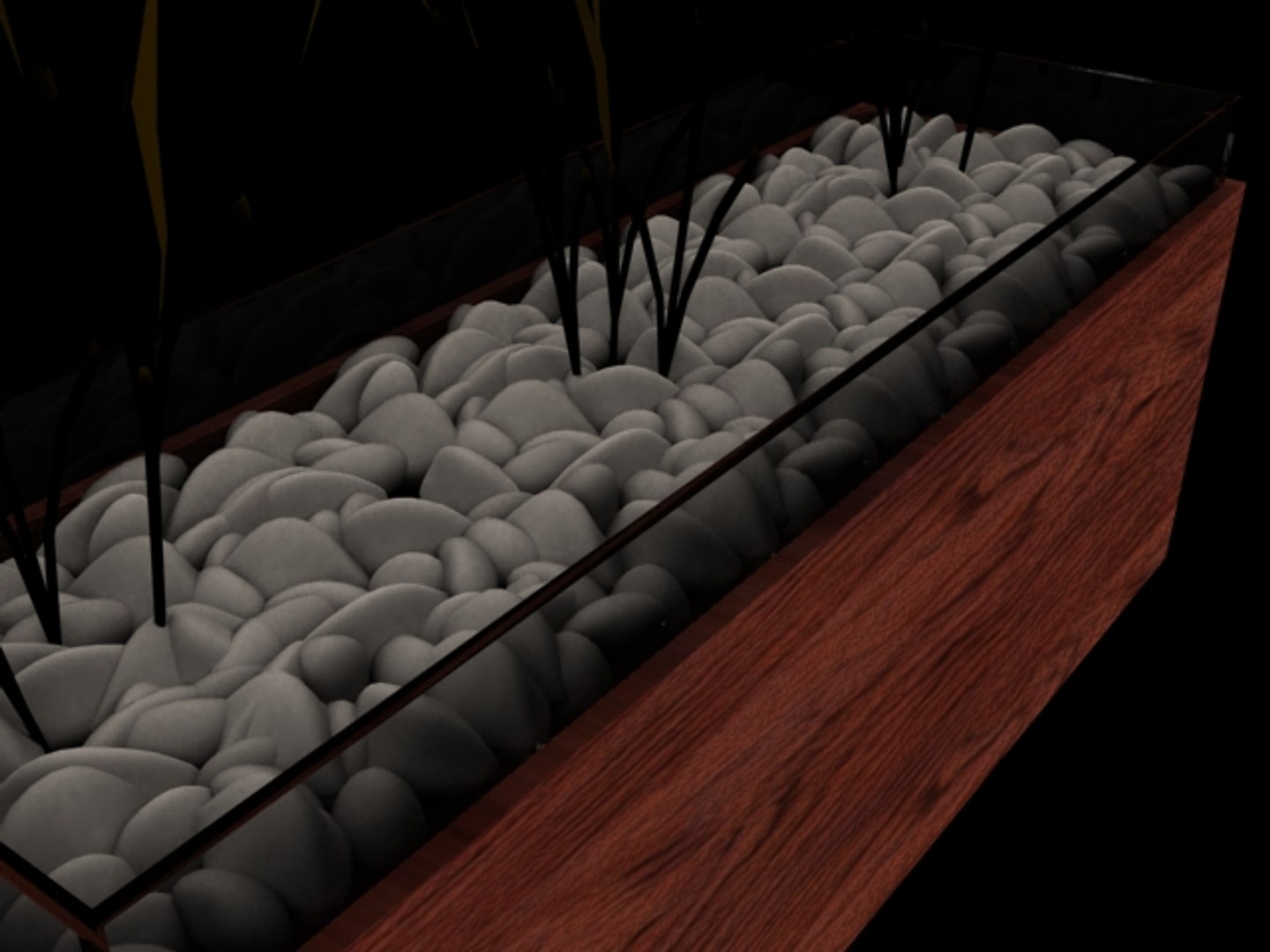 Illuminated Plant Box 3d Model
