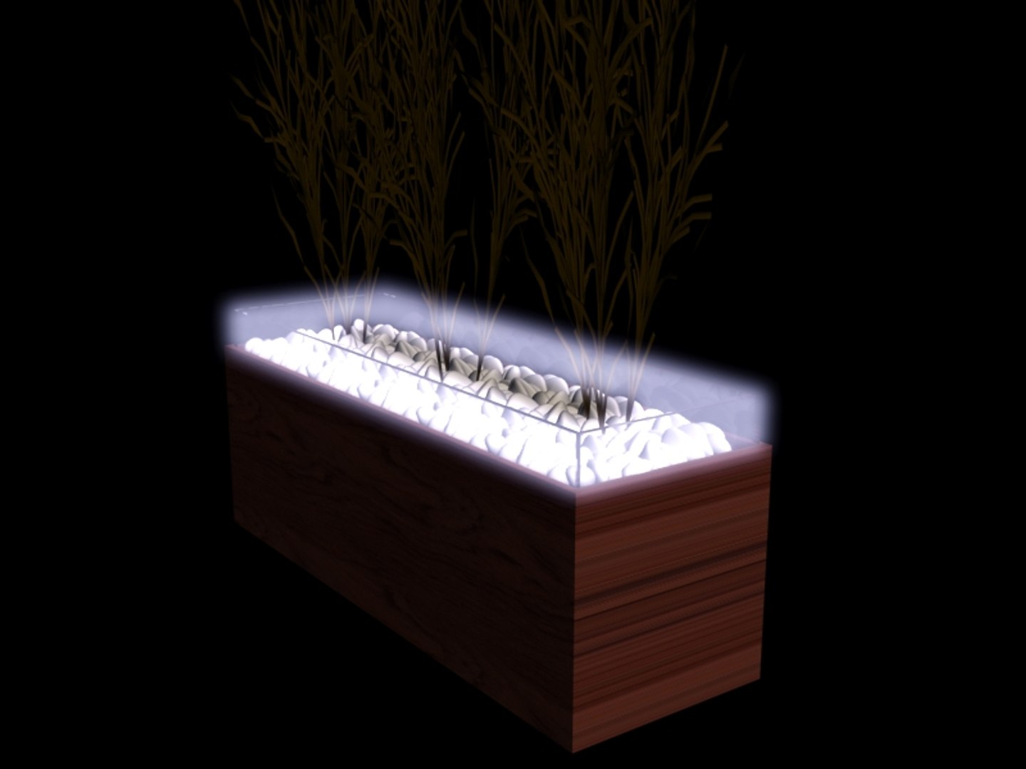 Illuminated Plant Box 3d Model