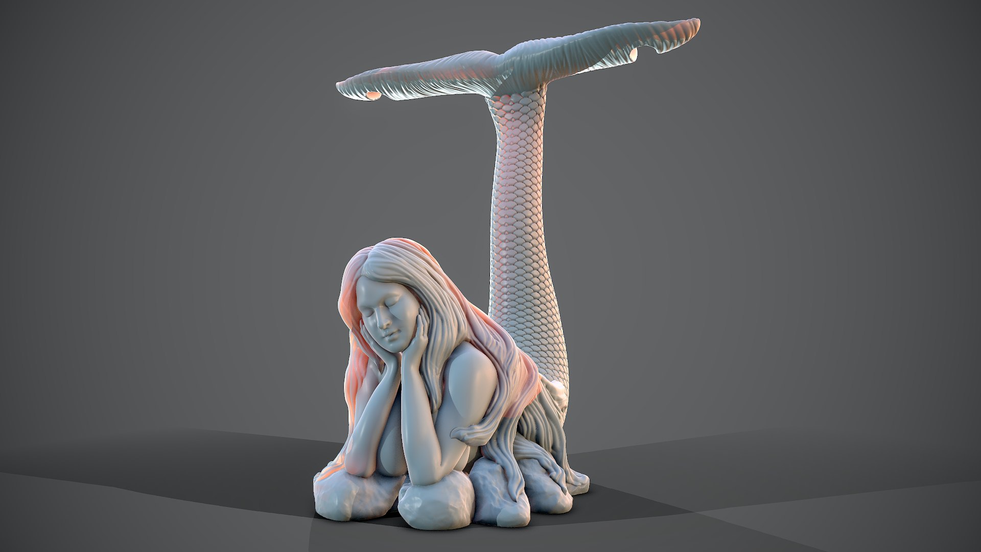 3D beautiful mermaid - TurboSquid 1613572
