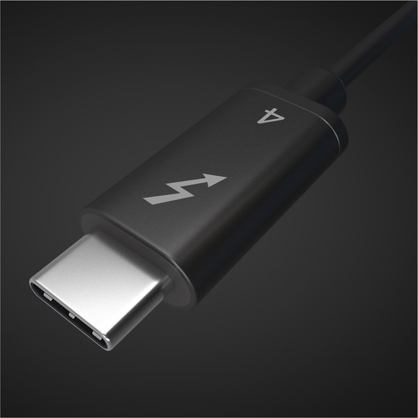 3D модель USB-кабель Thunderbolt 4 - TurboSquid 1953421