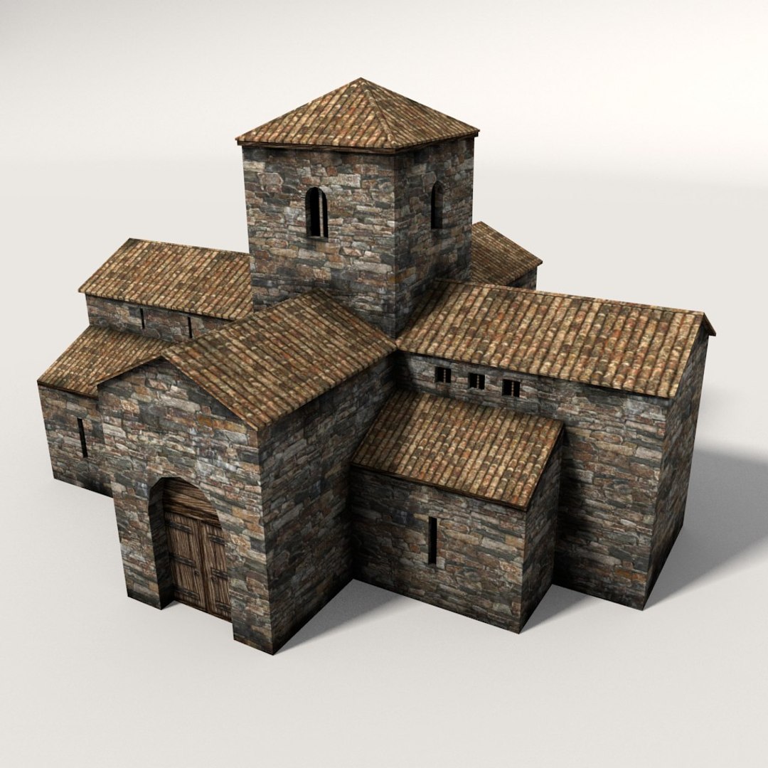 3d Ready Medieval Church Model