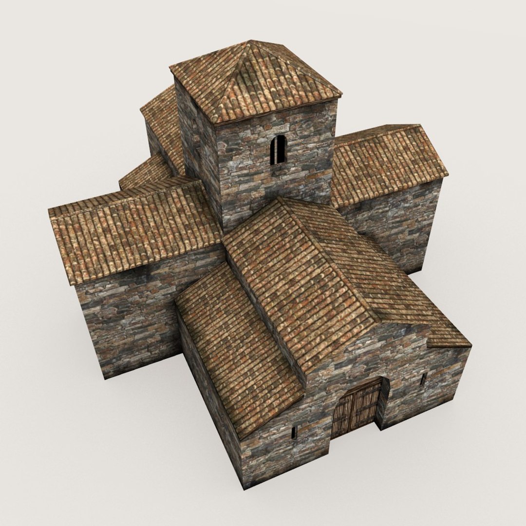 3d Ready Medieval Church Model