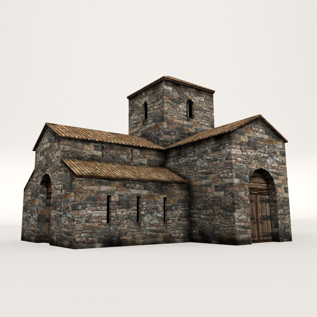 3d Ready Medieval Church Model