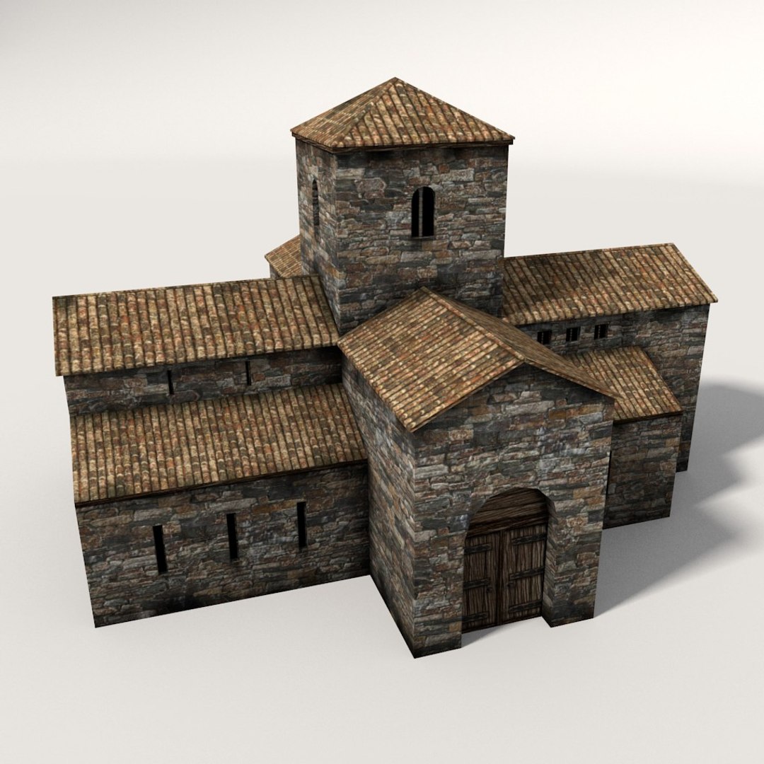 3d Ready Medieval Church Model