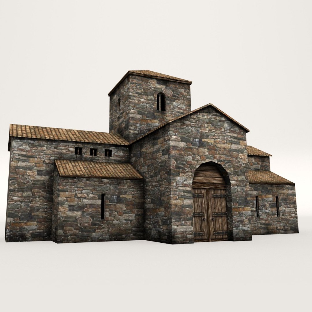 3d Ready Medieval Church Model