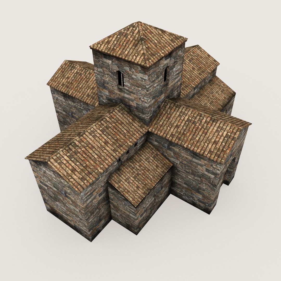 3d Ready Medieval Church Model