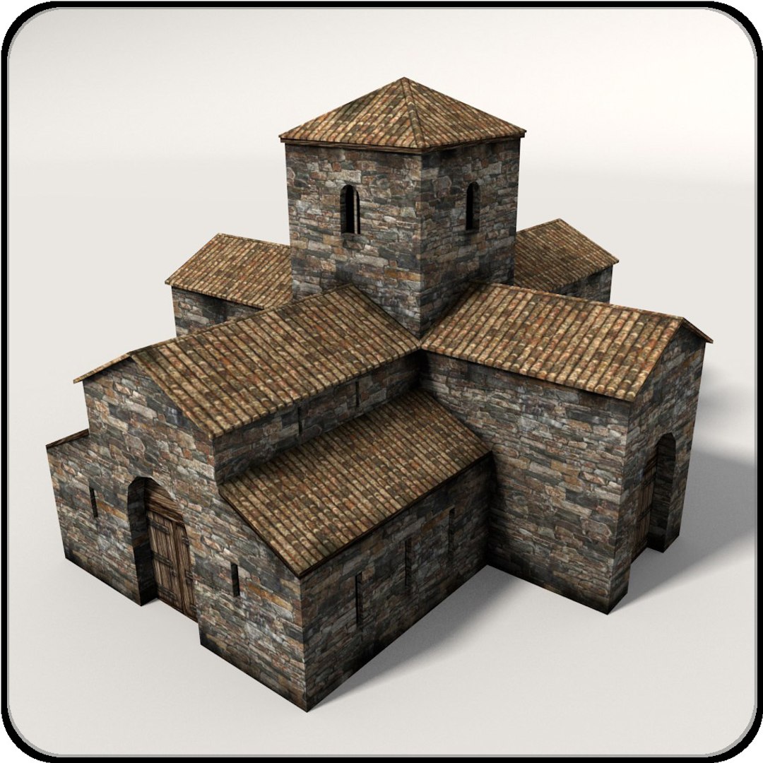 3d Ready Medieval Church Model