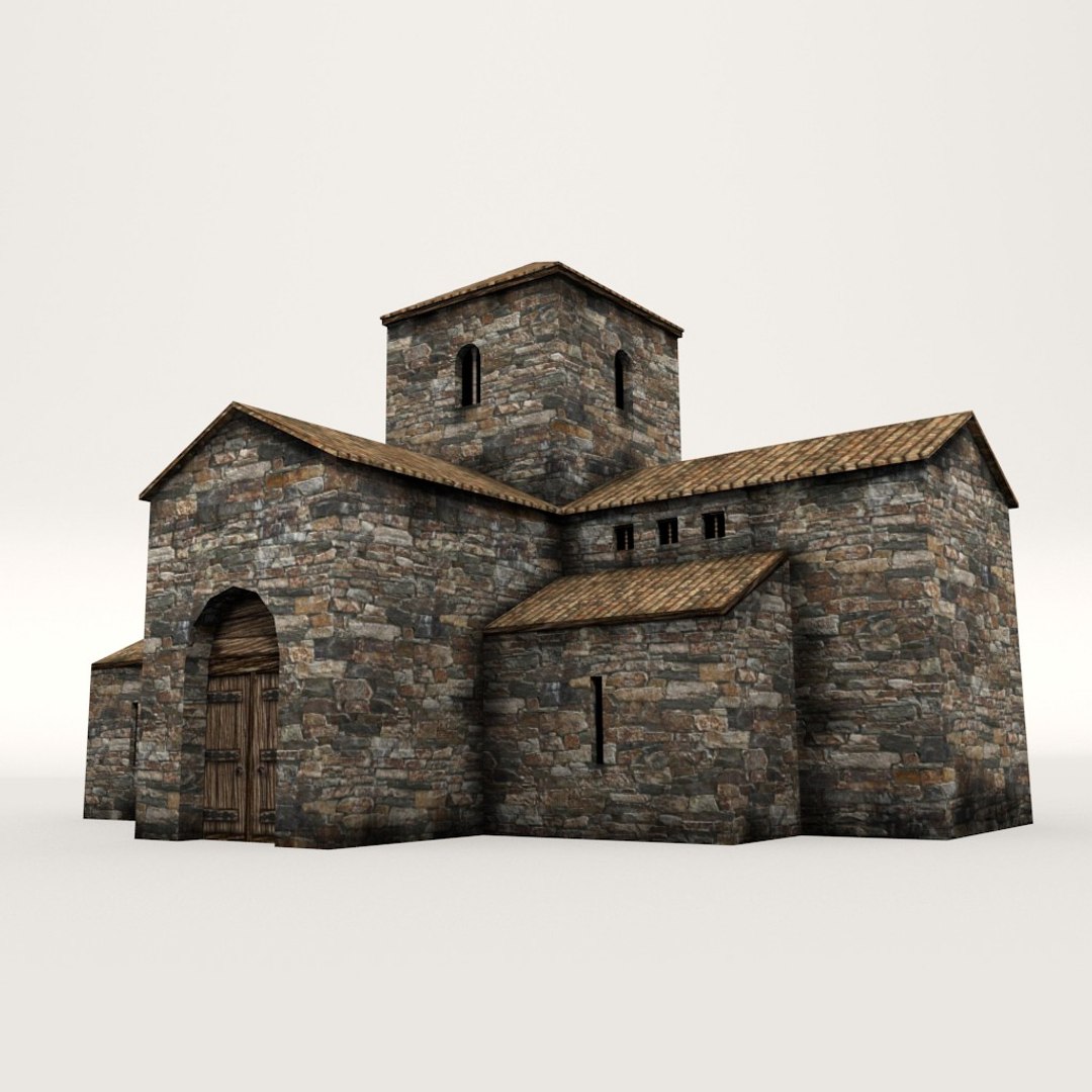 3d Ready Medieval Church Model