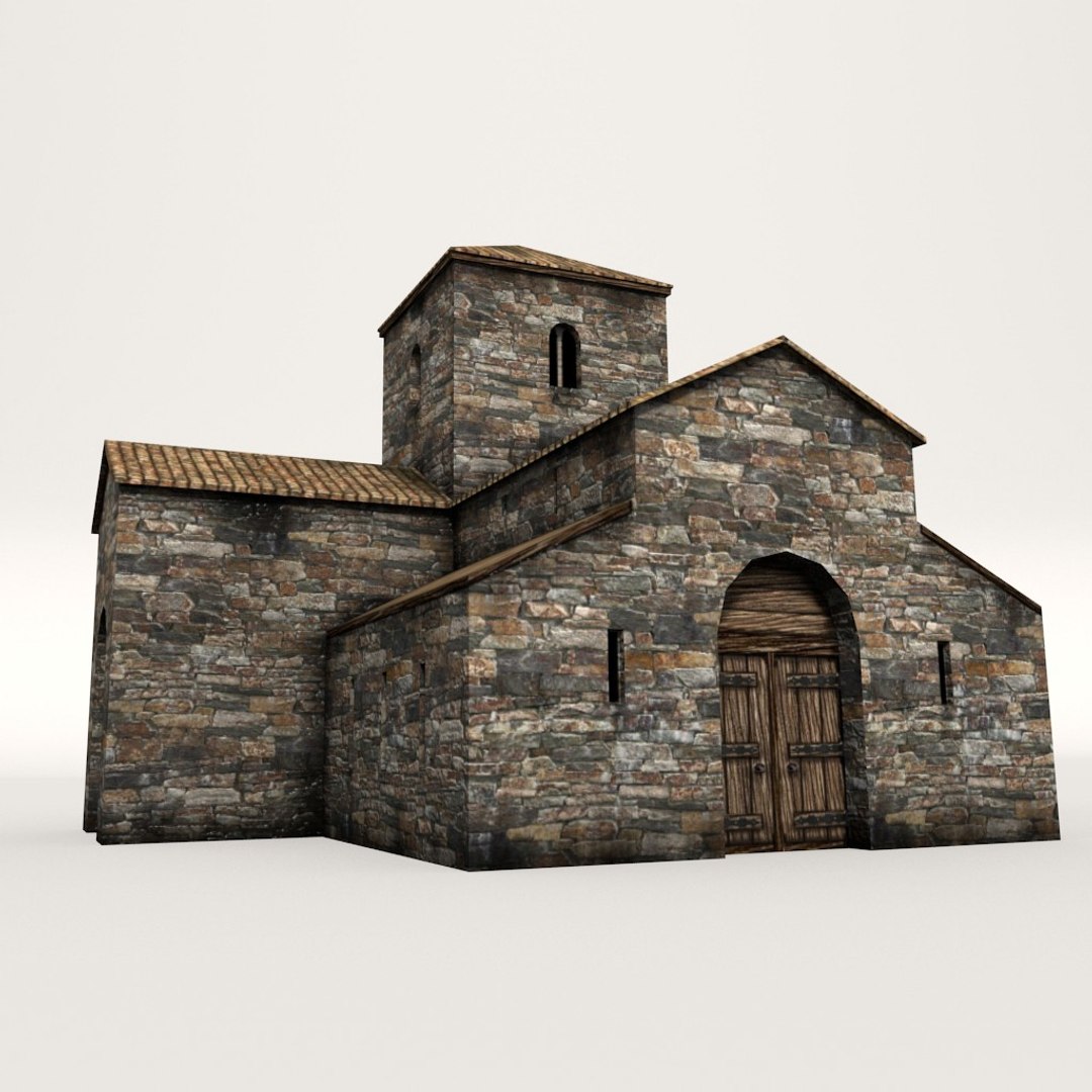 3d Ready Medieval Church Model