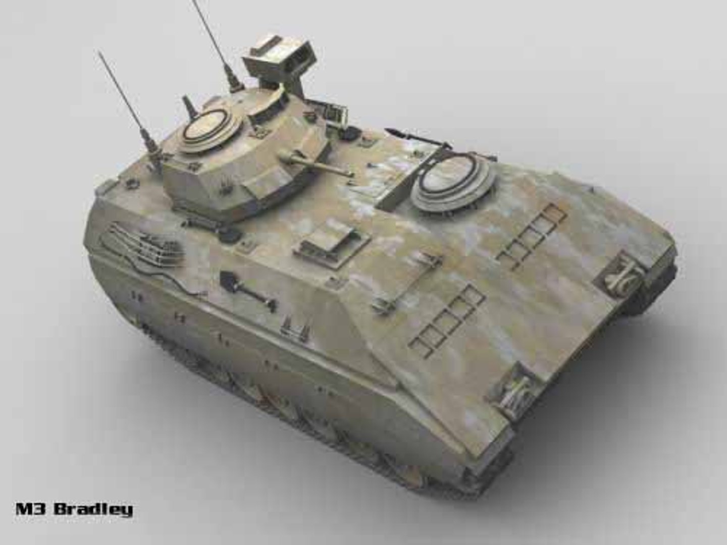 3ds Max M3 Bradley Tank