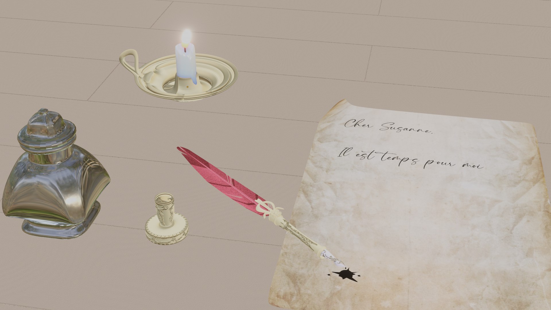 3D Model Calligraphy - TurboSquid 1683570
