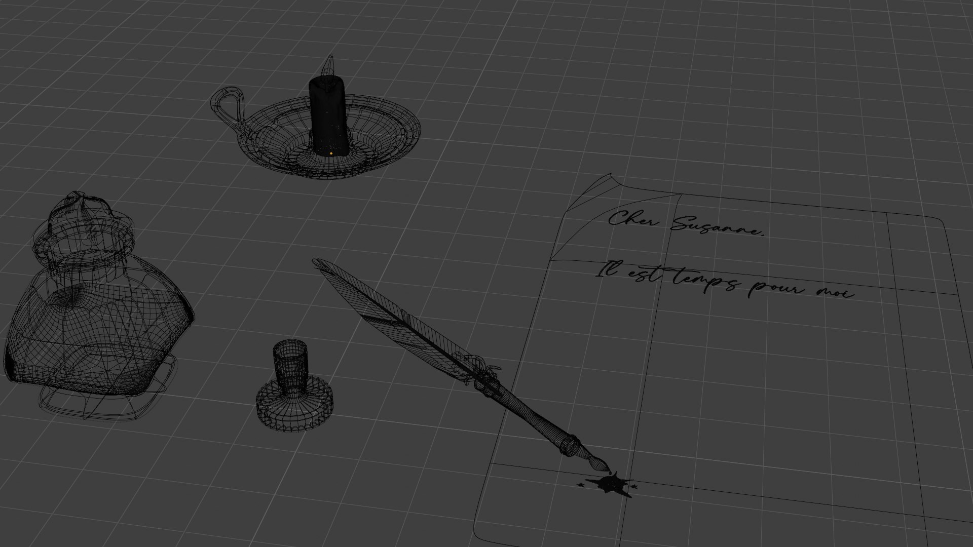 3D Model Calligraphy - TurboSquid 1683570