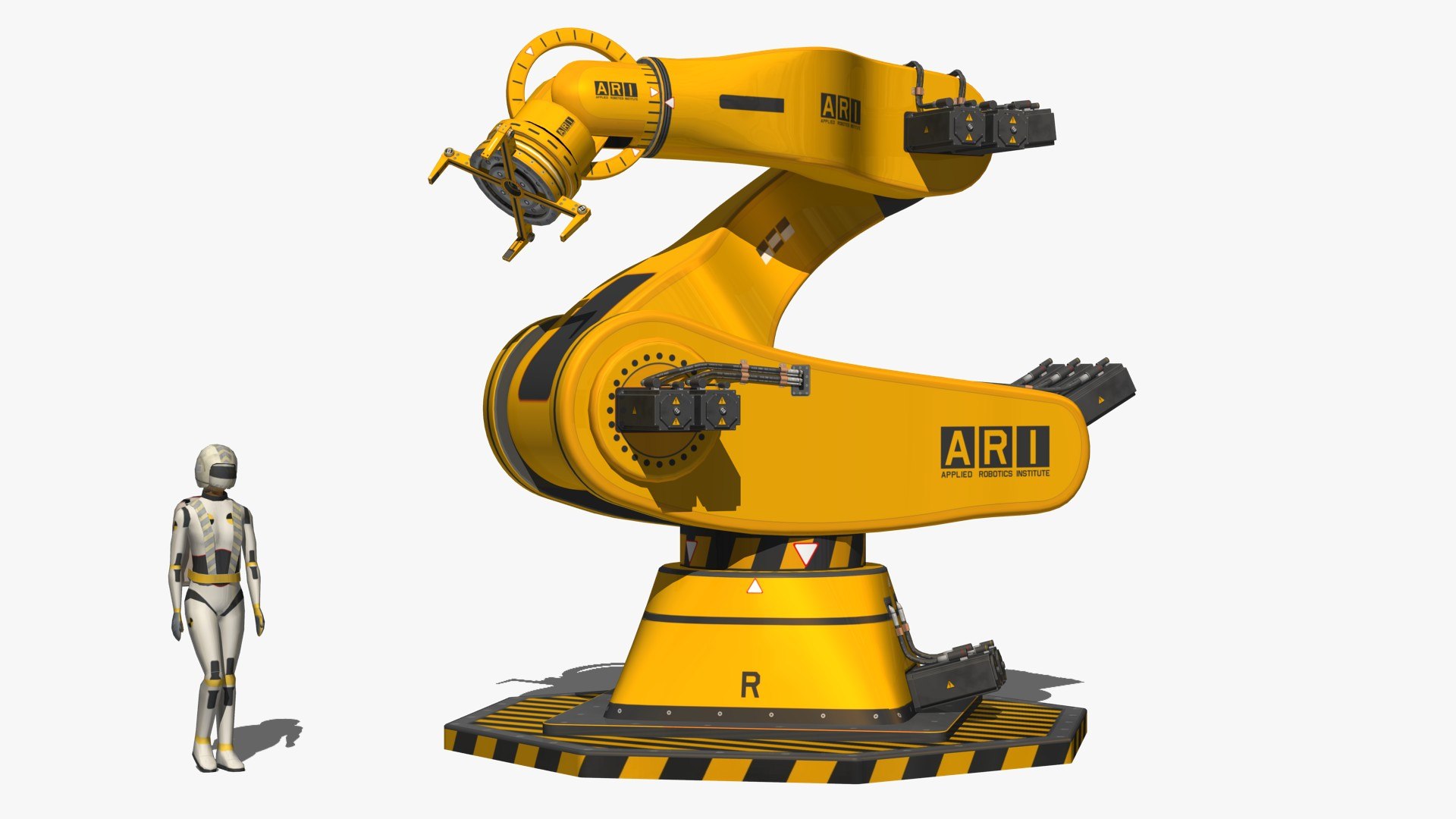 Robotic Arm 6-Axis Model - TurboSquid 2202741