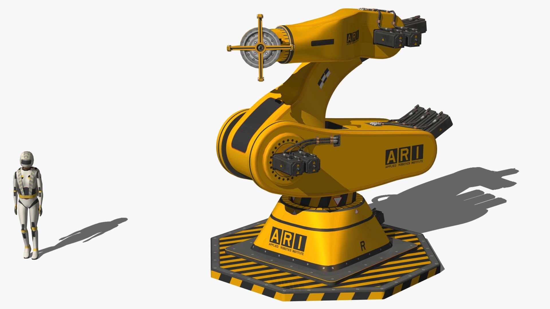 Robotic Arm 6-Axis Model - TurboSquid 2202741