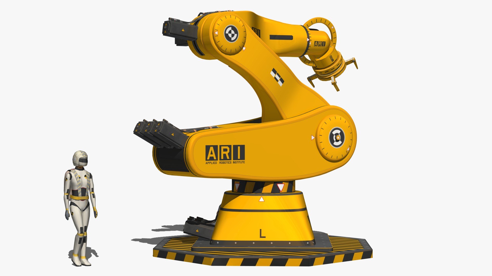 Robotic Arm 6-Axis Model - TurboSquid 2202741