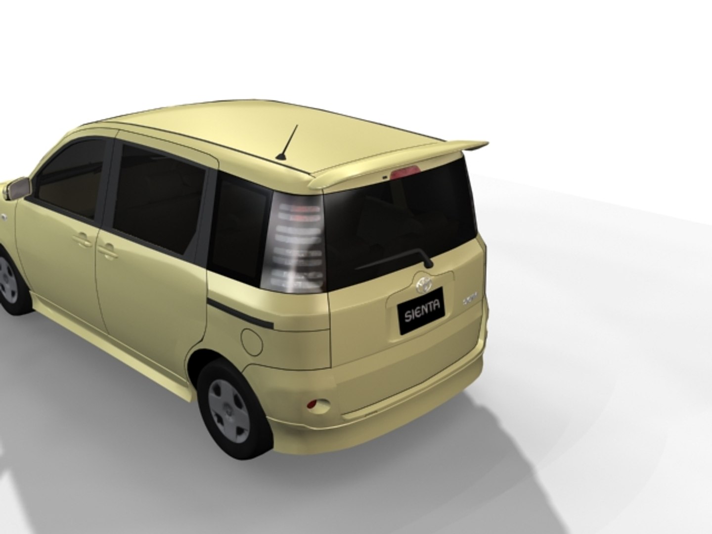 Toyota Sienta 3d Model