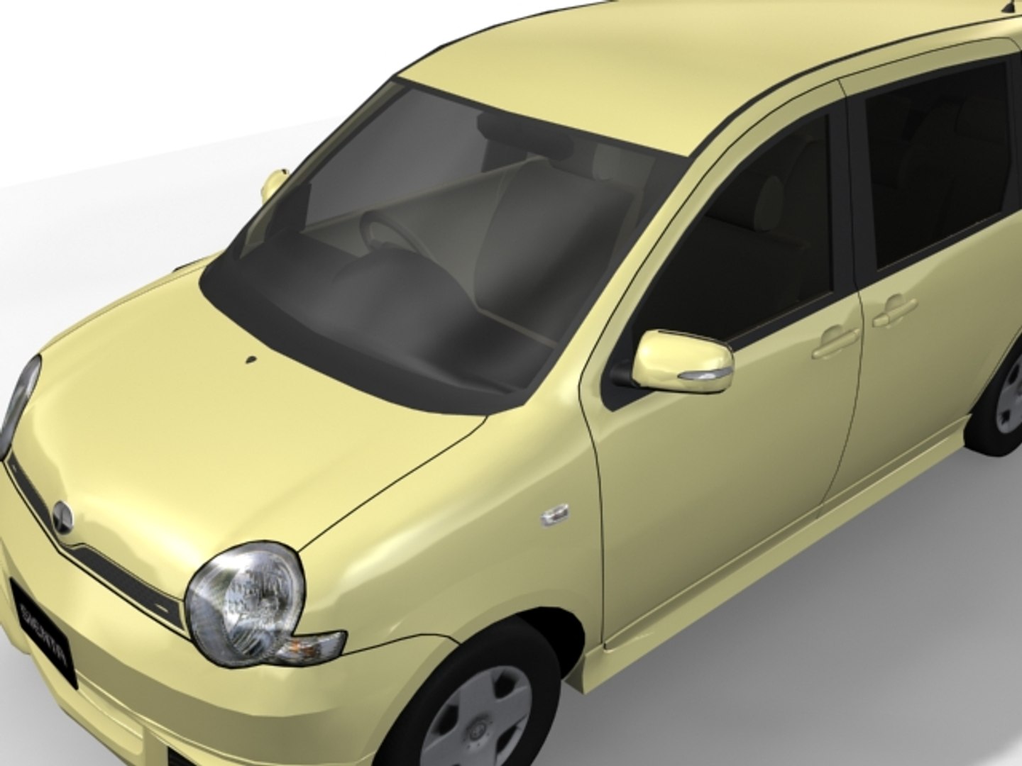 Toyota Sienta 3d Model
