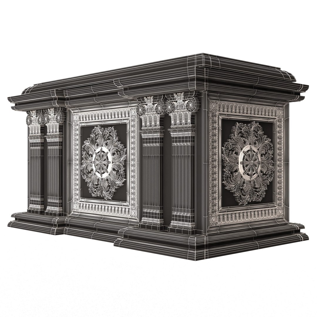 Chest 03 White 3D Model - TurboSquid 2242559