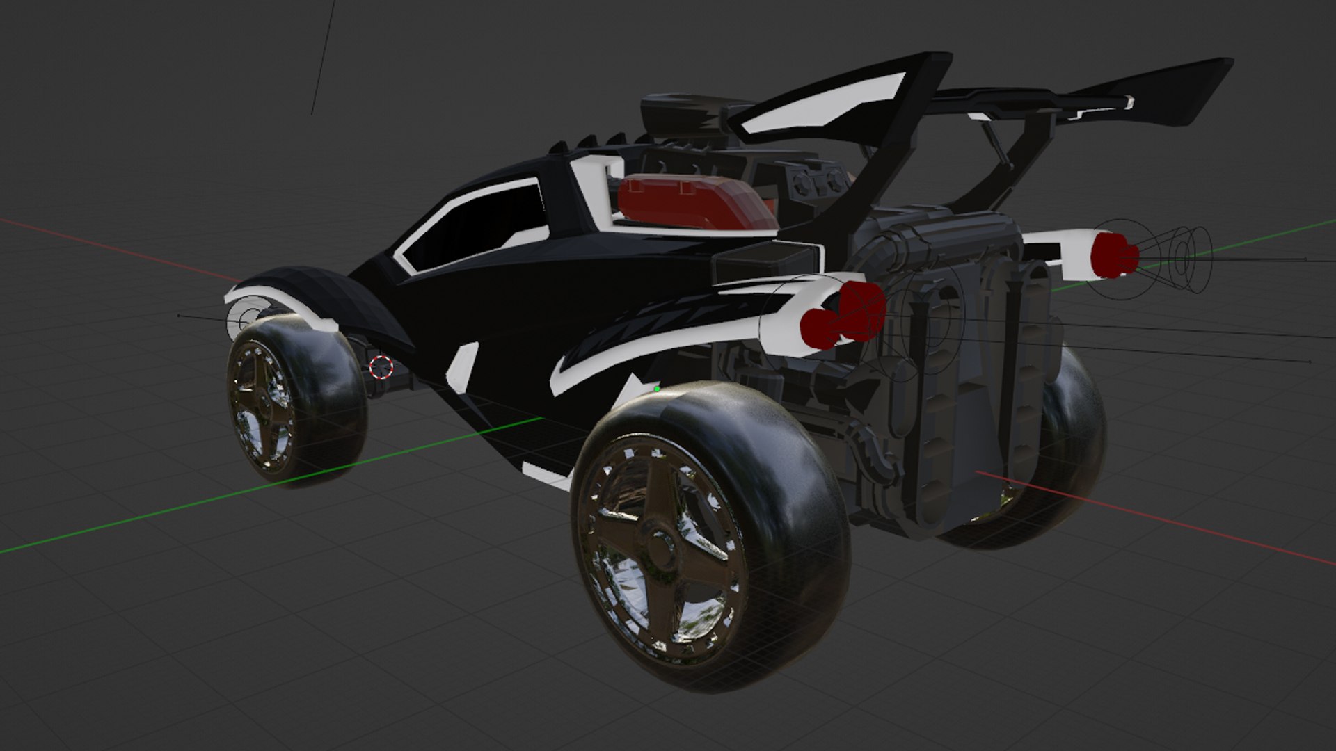 3D Gaming Car Model Black - TurboSquid 1906613