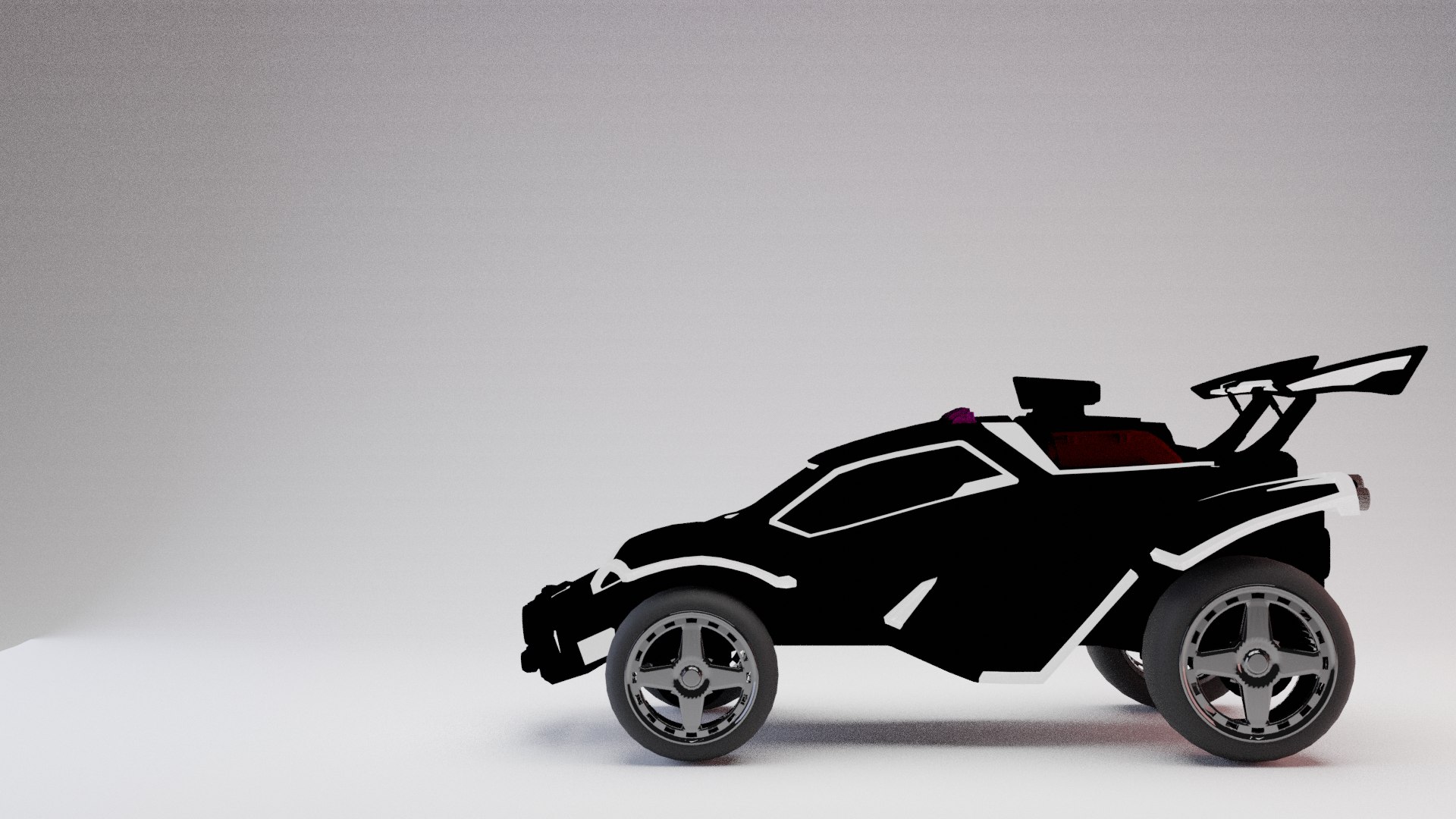 3D Gaming Car Model Black - TurboSquid 1906613