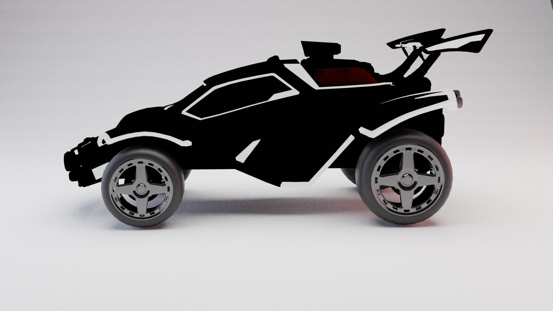 3D Gaming Car Model Black - TurboSquid 1906613