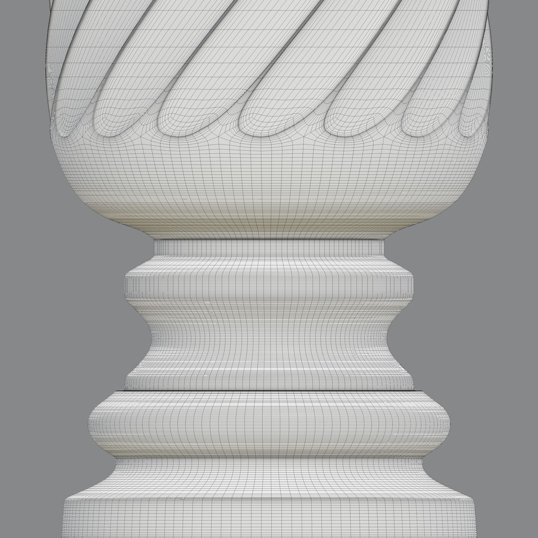 Column Twisted Decor 3D Model - TurboSquid 1505636