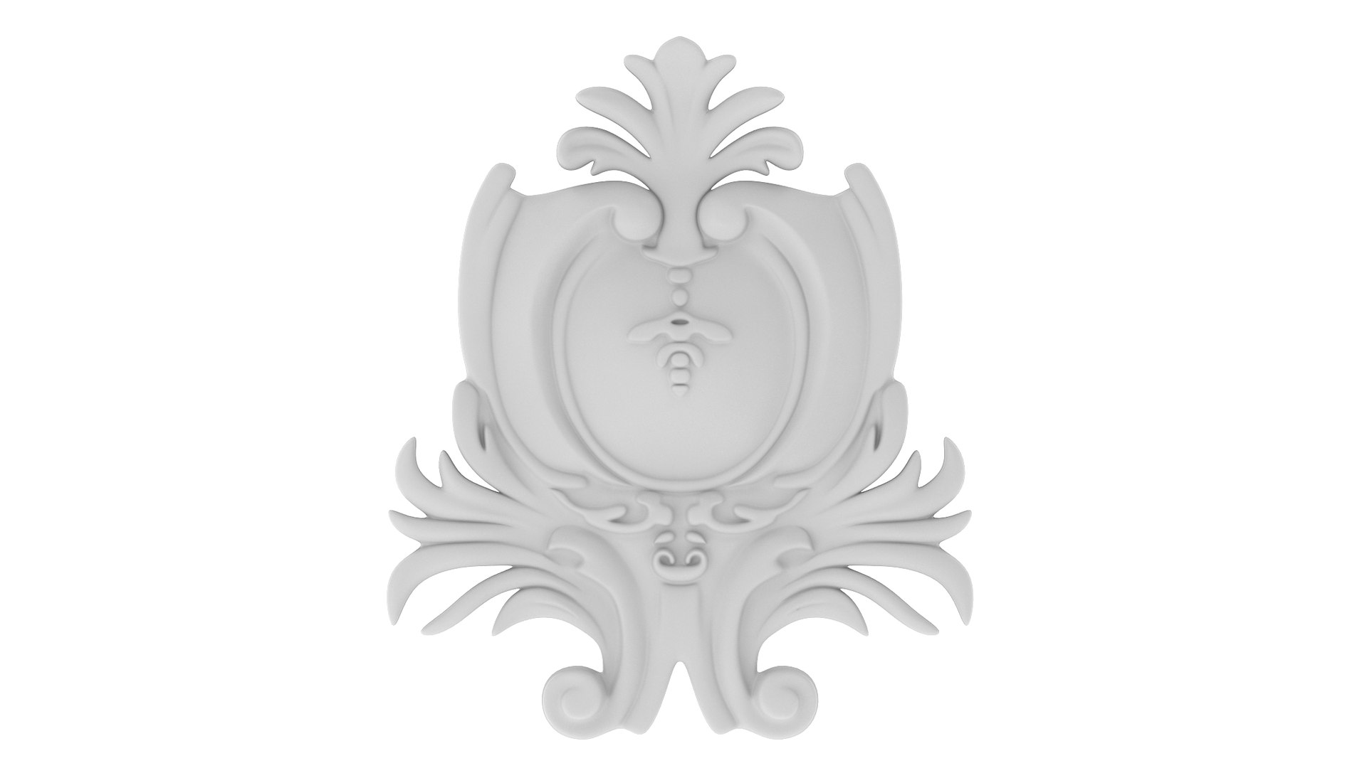 Cartouche Ornament 001 Model - TurboSquid 2226034