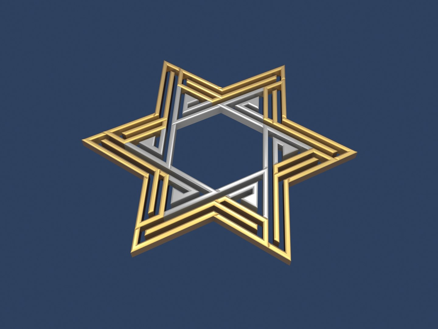 Star david model - TurboSquid 1416769