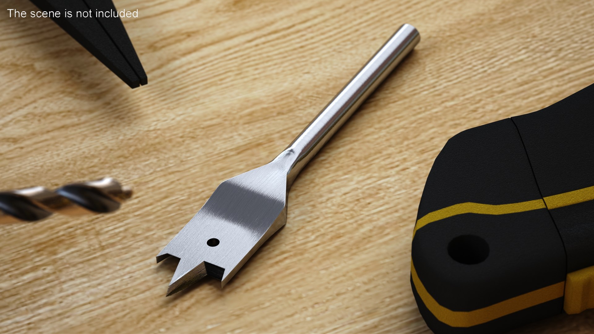 3D Model Flat Drill Bit - TurboSquid 2190027