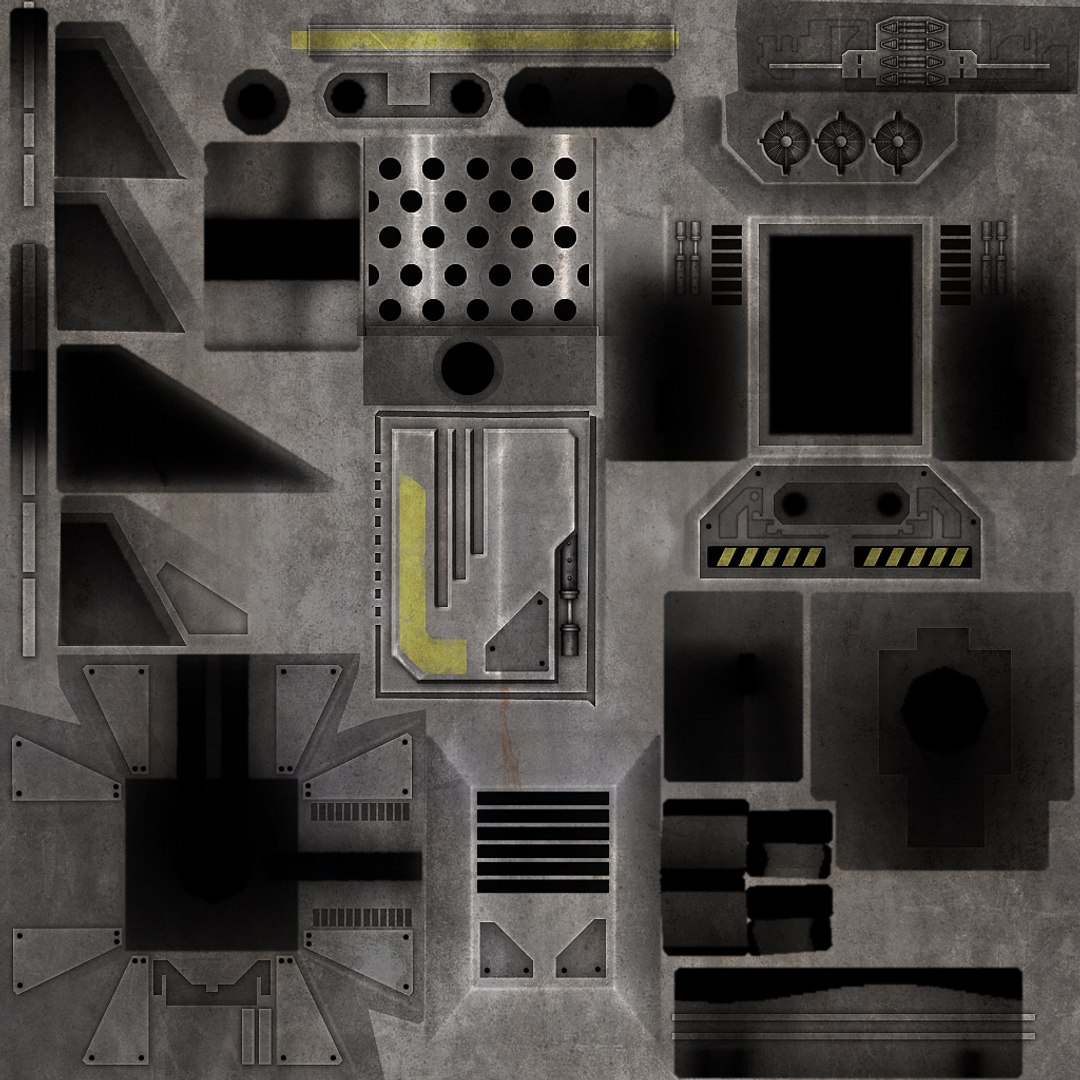 3d Sci-fi Turret Model
