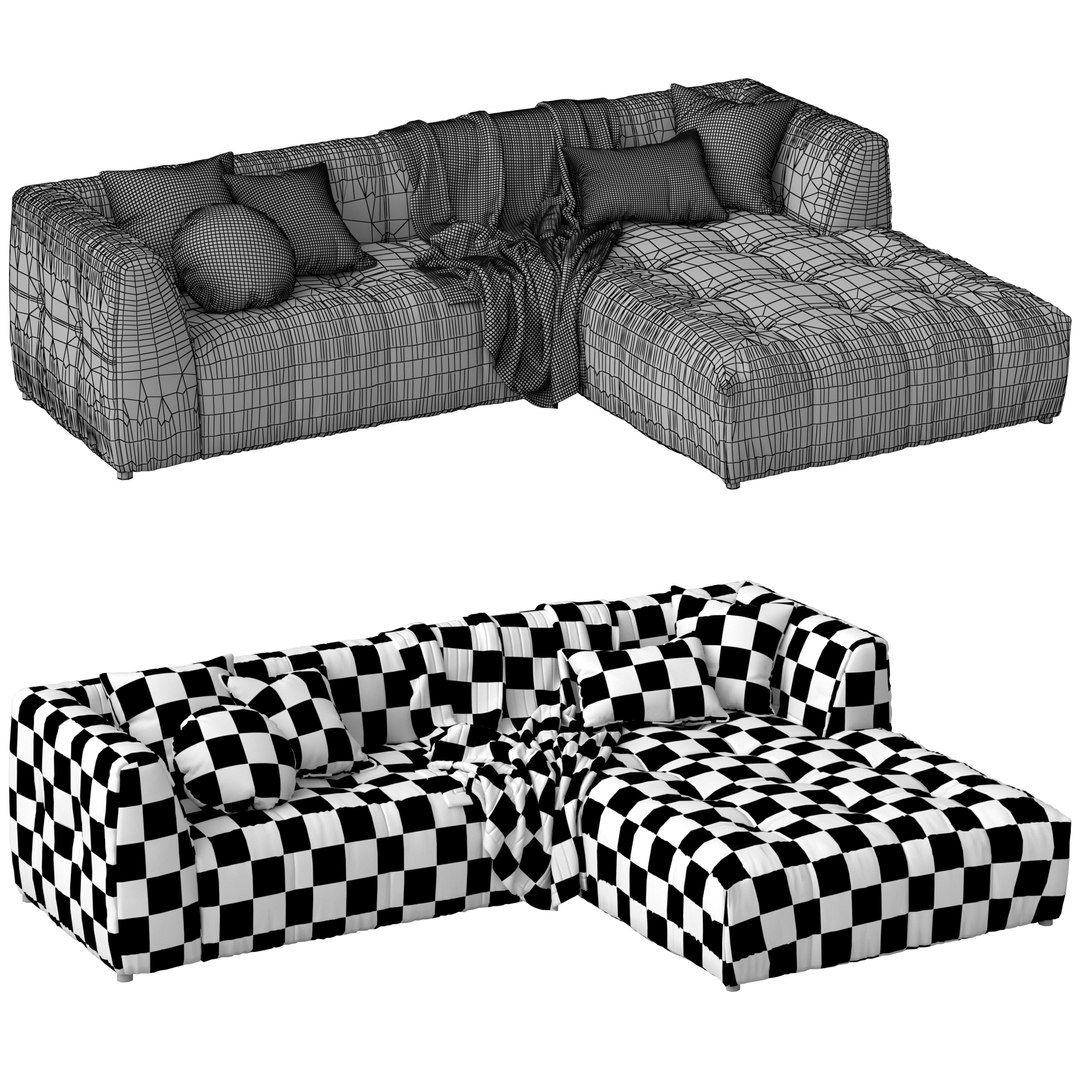 Globewest Sidney Slouch Sofa2 3D Model - TurboSquid 2166022