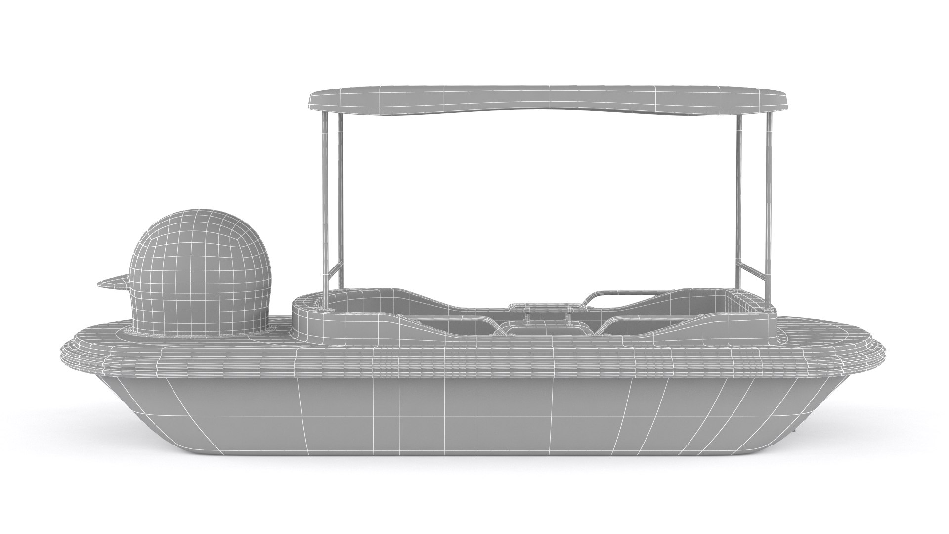 3D Fiberglass Pedal Boat - TurboSquid 1744434