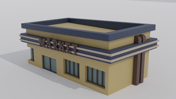3D cartoon shops model - TurboSquid 1677752