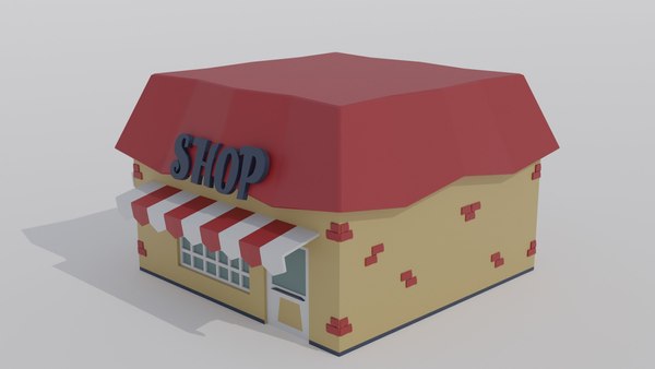 3D cartoon shops model - TurboSquid 1677752