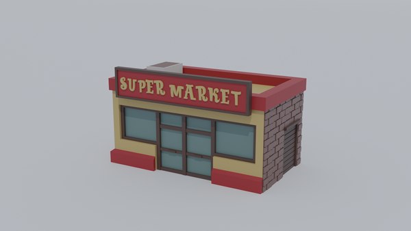 3D cartoon shops model - TurboSquid 1677752