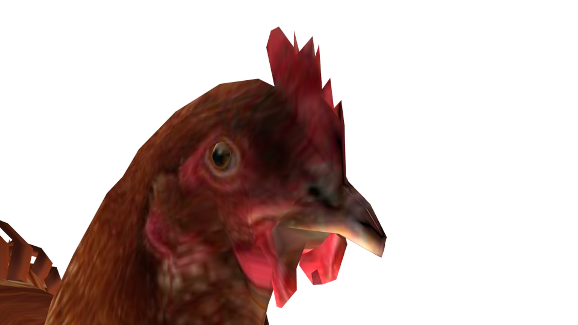 Low-poly Chicken Hen Rooster 3D Model - TurboSquid 1206984