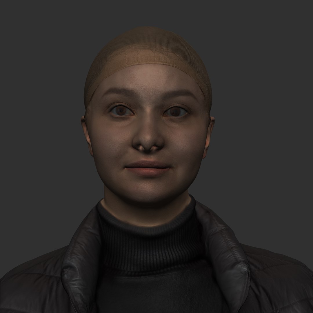 Woman in puffer ready for animation 415 3D - TurboSquid 2157821