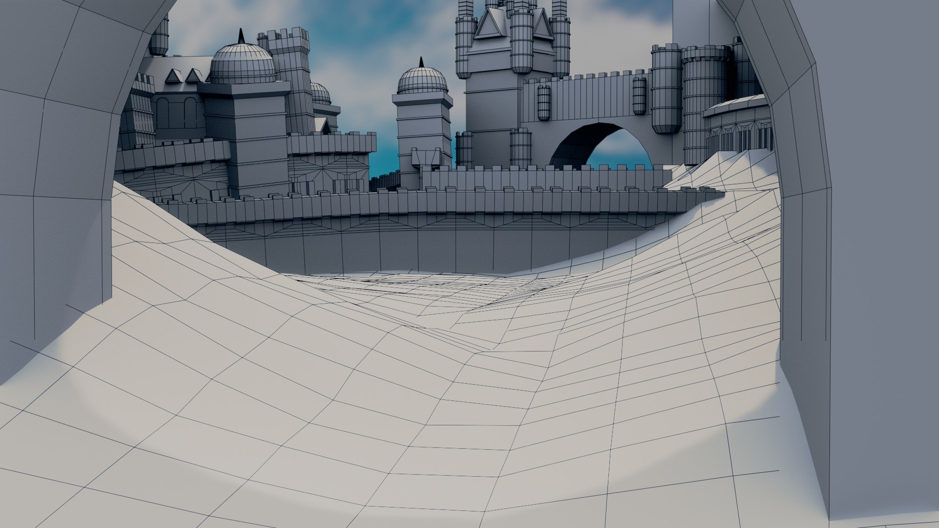 3D Low Poly Castle Model - TurboSquid 2177609