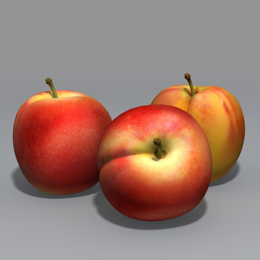 3ds Max Peach Fruit