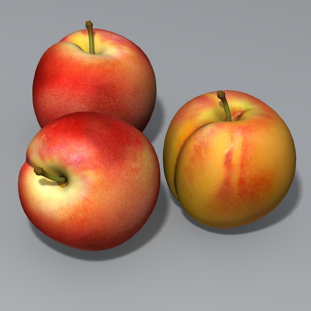3ds Max Peach Fruit