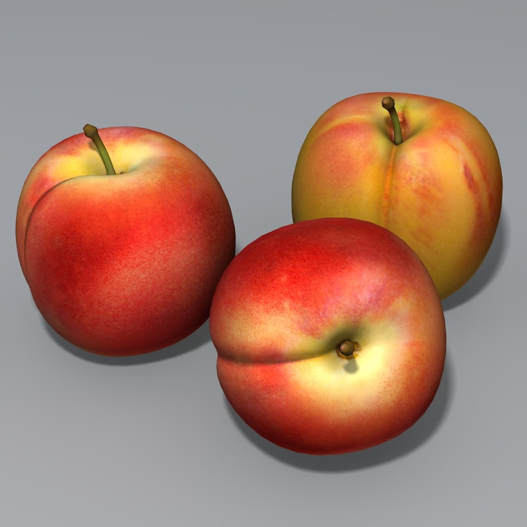 3ds Max Peach Fruit