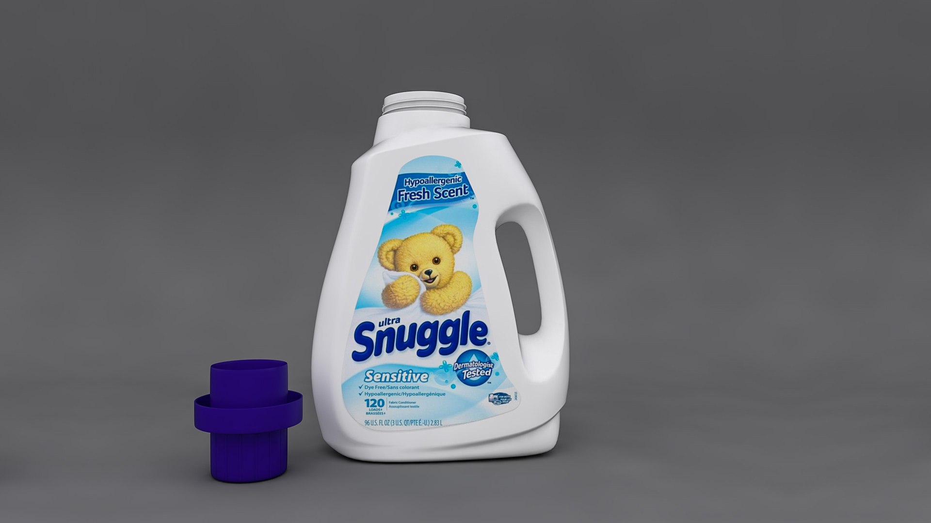 Ultra Snuggle Detergent Bottle 3D Model - TurboSquid 1505639