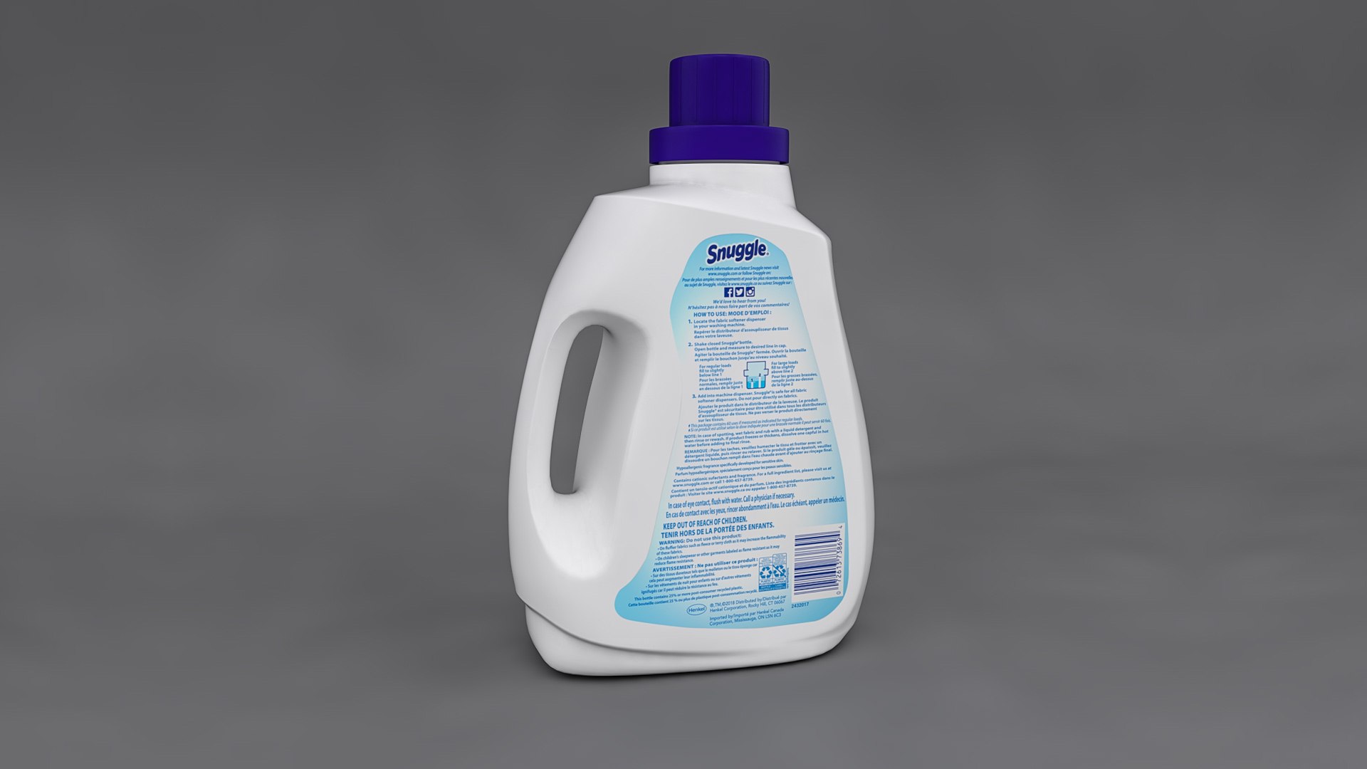 Ultra Snuggle Detergent Bottle 3D Model - TurboSquid 1505639