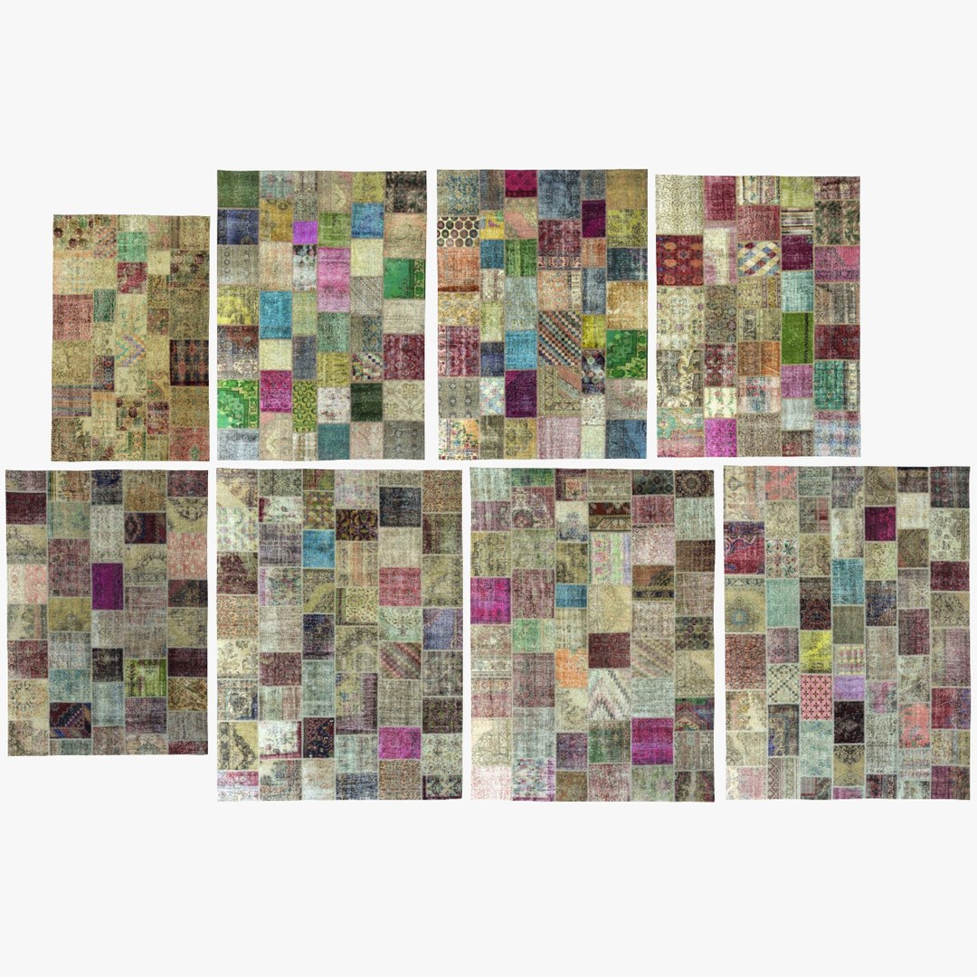 Kilim Vintage Patchwork Vol 26 Model - TurboSquid 2004732